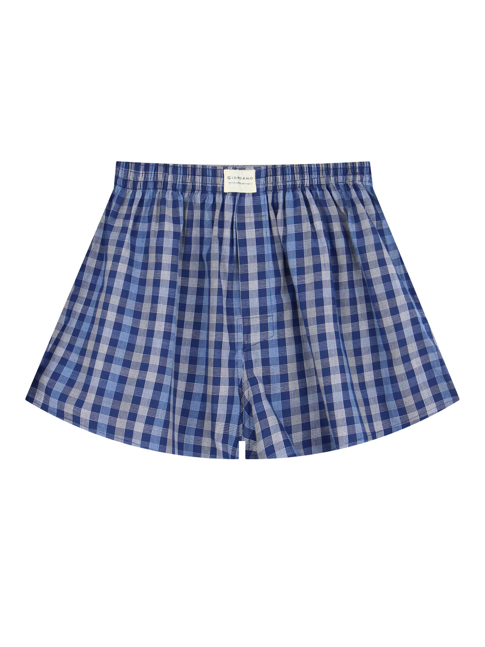 GIORDANO Men's Regular Essential Poplin Boxers (3 pieces) Blue | 9% Off ...