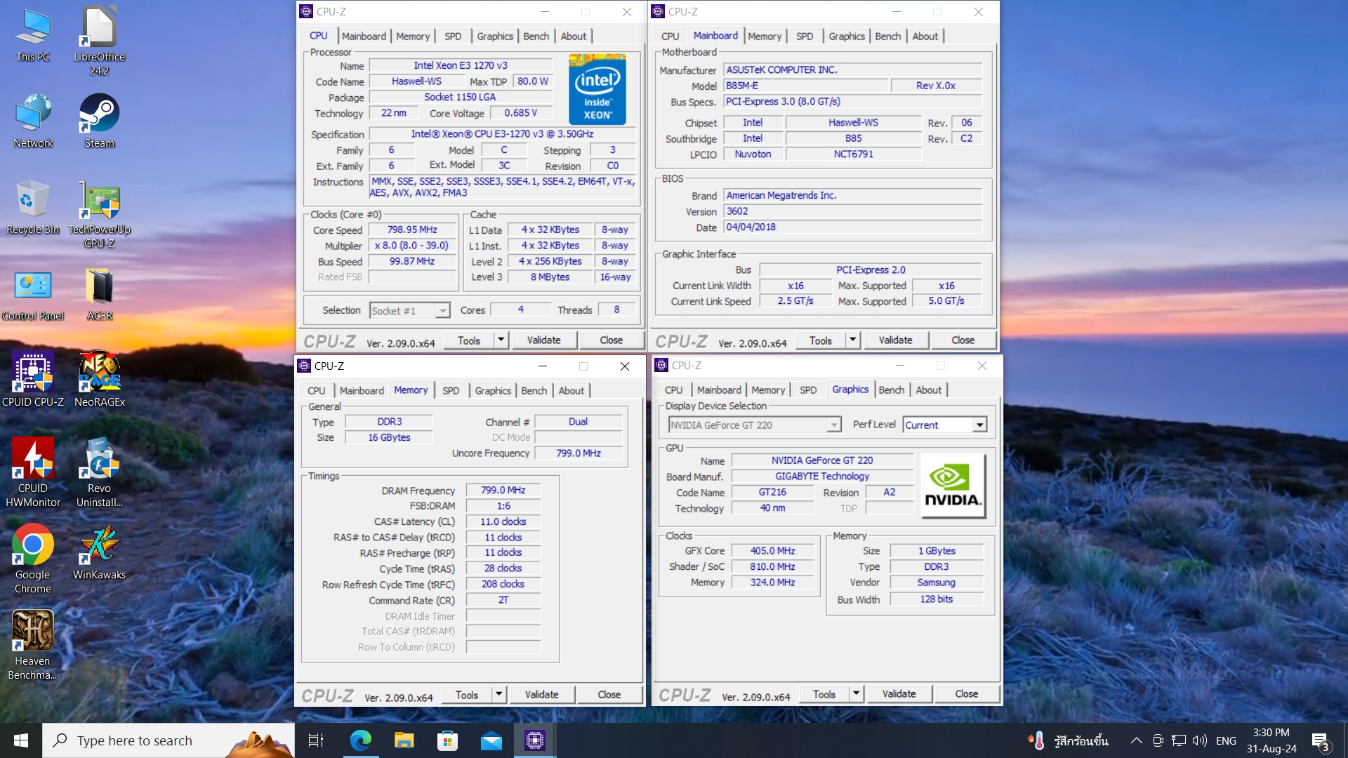 (ขายแล้ว) CPU Xeon E3-1270 V3 + ASUS B85M-E ใส่แรมได้ 4 แถว - Overclockzone.com ชุมชนคนไอที ที่ ...
